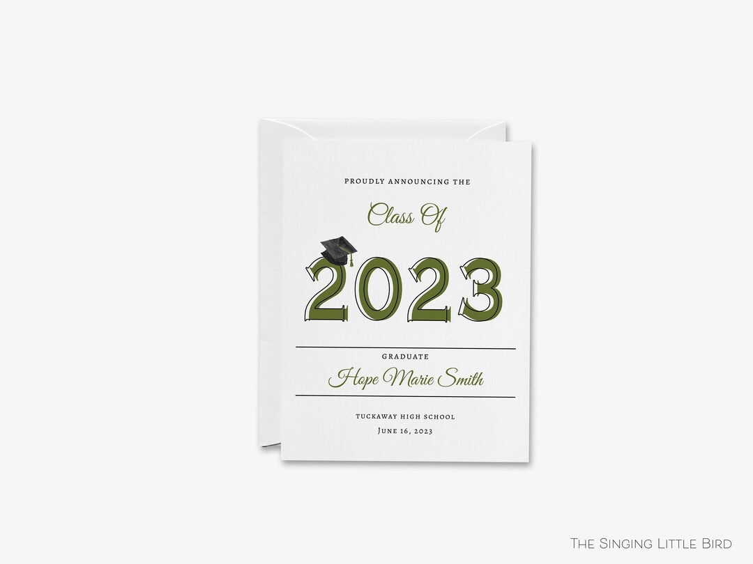 Personalized Graduation Announcement Invitation College - Etsy