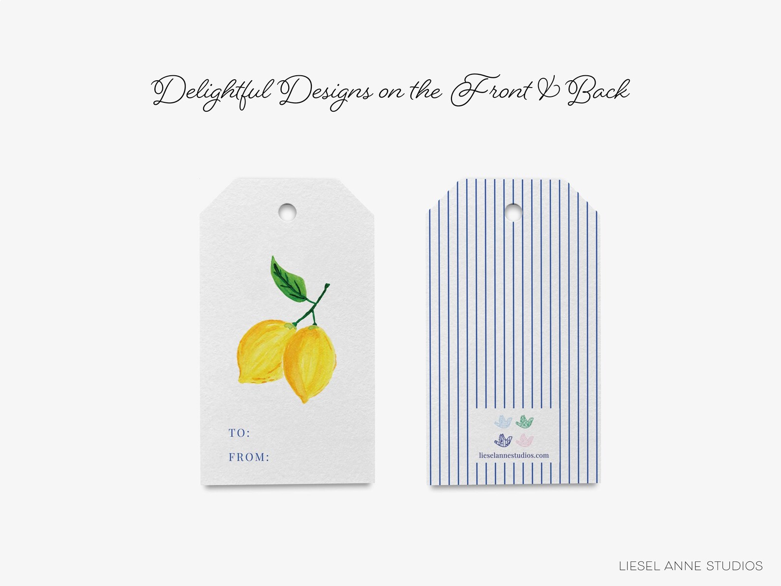 Lemon Gift Tags [sets of 8] | Lemon Lover Tag | Citrus Tag | Watercolor ...