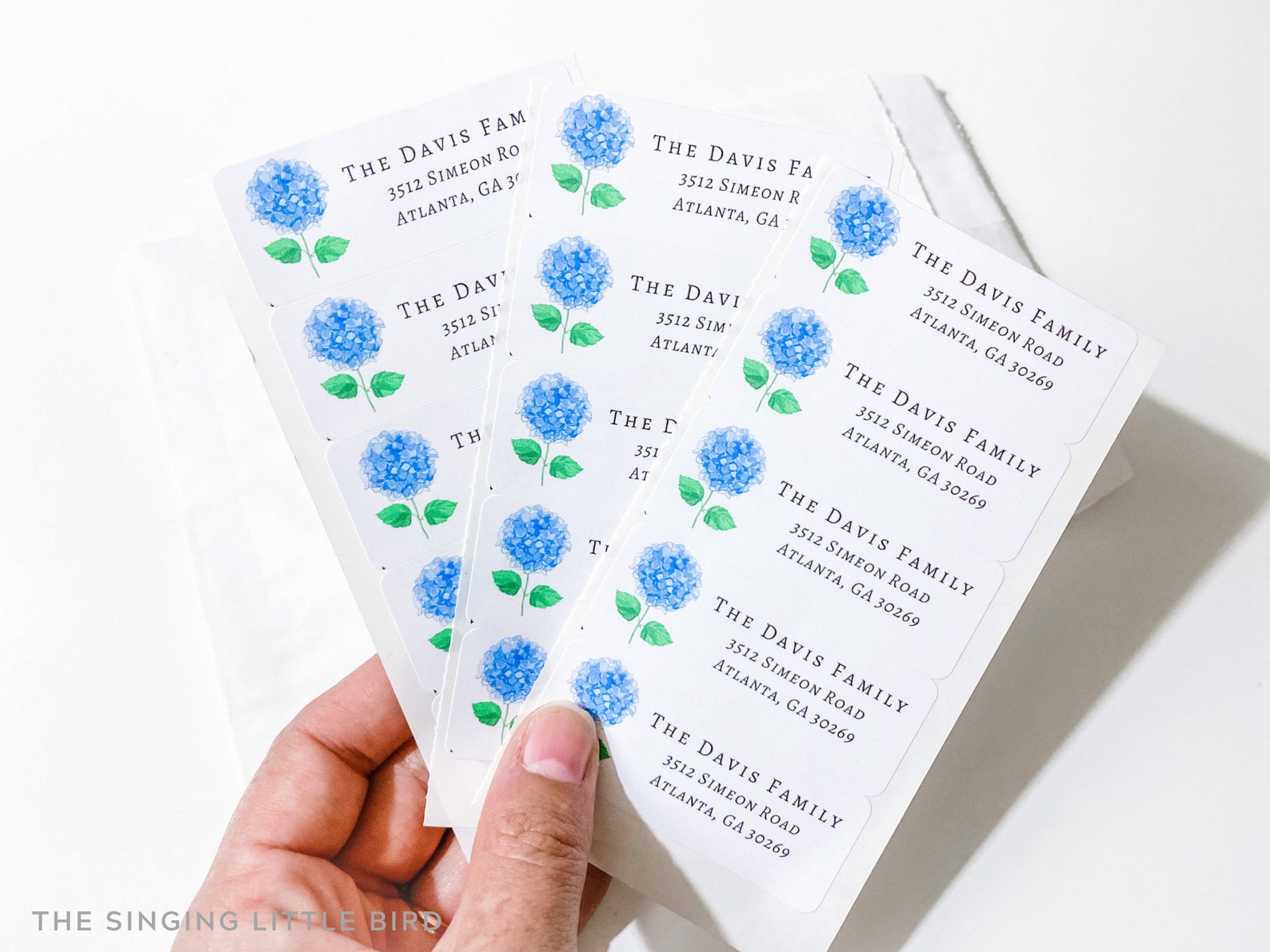 Texas Bluebonnet Return Address Labels PRINTED / White Matte | Etsy