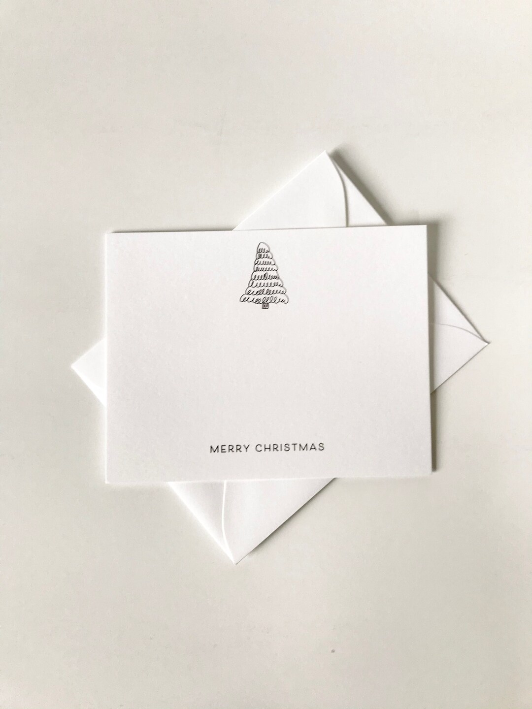 Christmas Tree Stationery Set Christmas Notecards Christmas Family ...