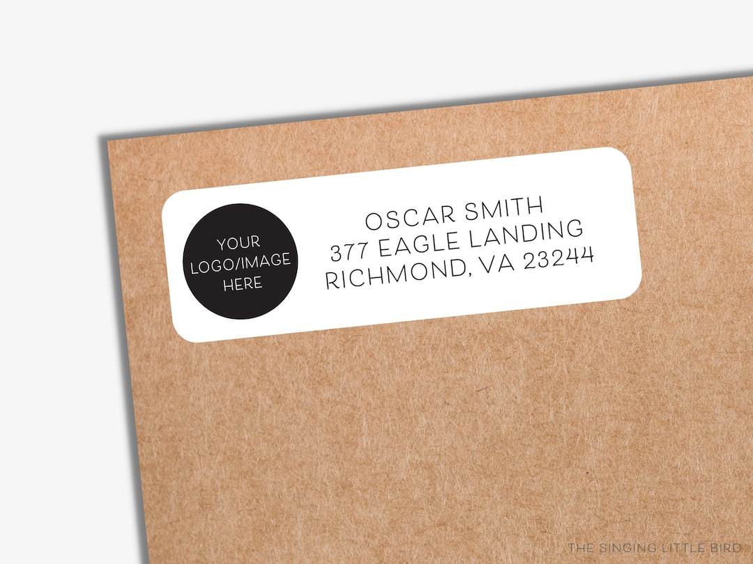 Custom Design Return Address Labels PRINTED | White Matte Address ...
