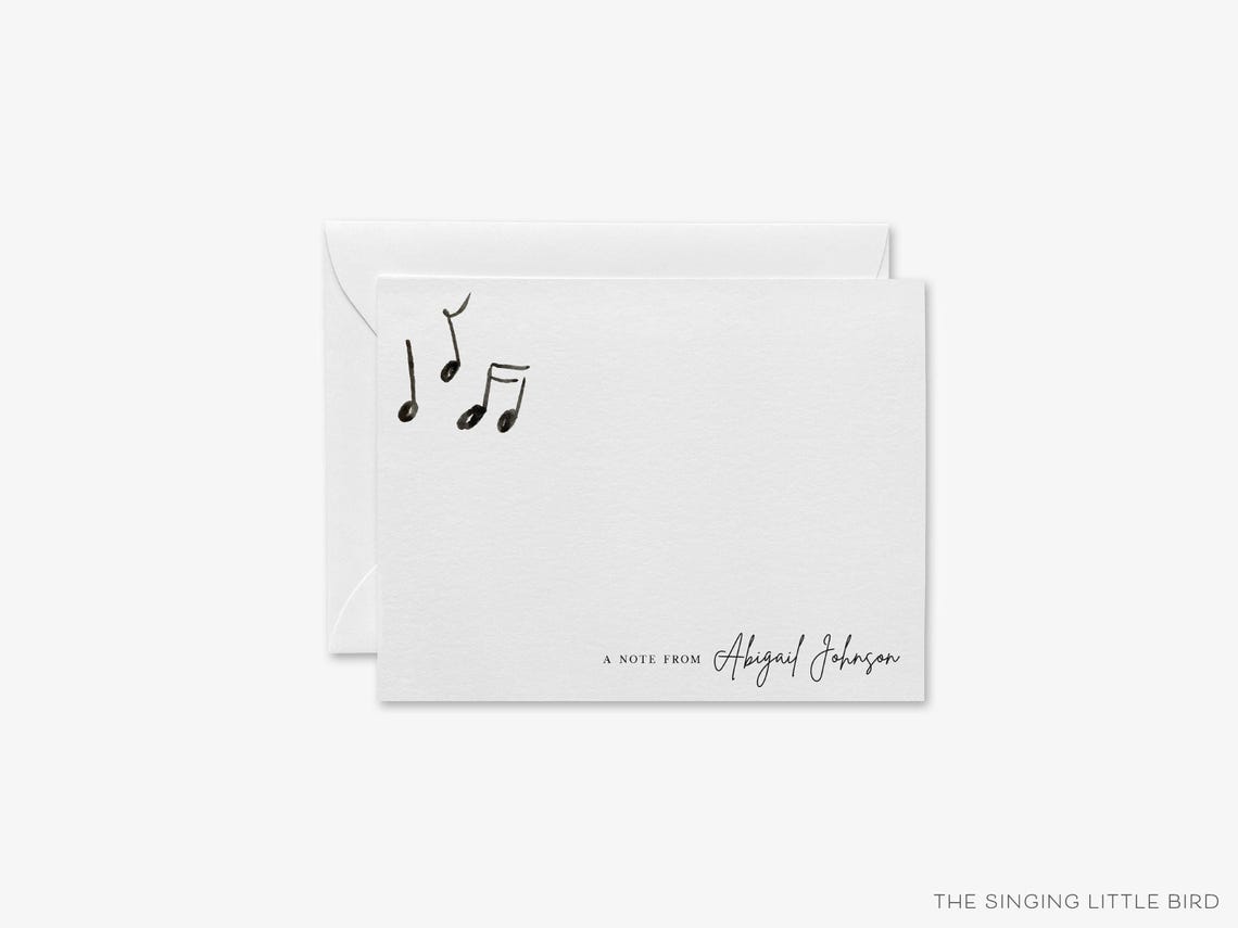 Personalized Music Stationery | Music Teacher Thank You Cards - Etsy