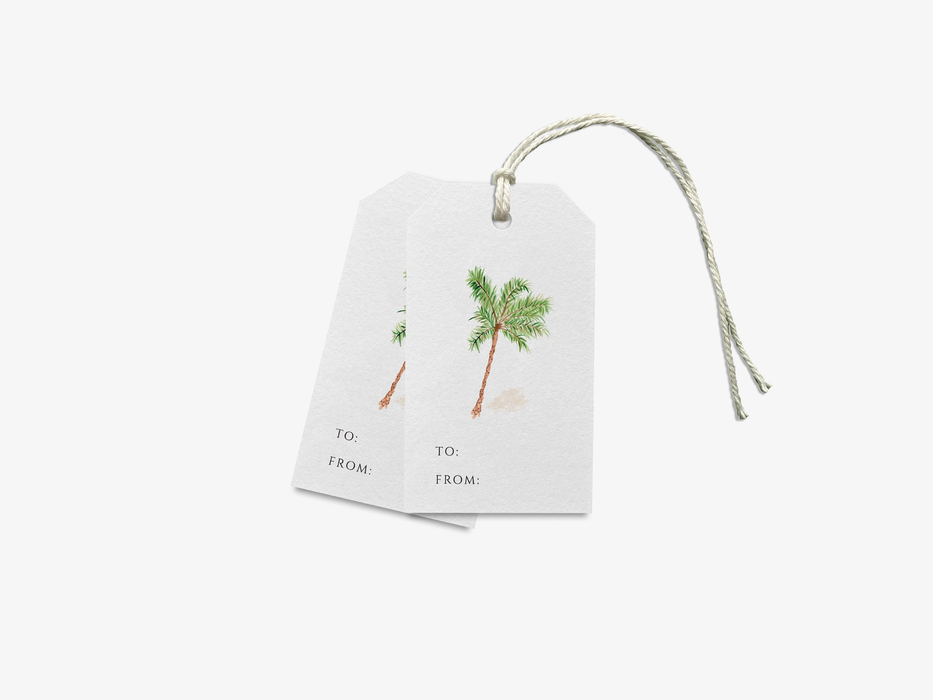 Palm Tree Gift Tags sets of 8 Palm Tree Gift Tag Beach - Etsy