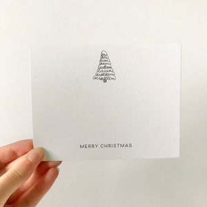 Christmas Tree Stationery Set Christmas Notecards Christmas Family ...