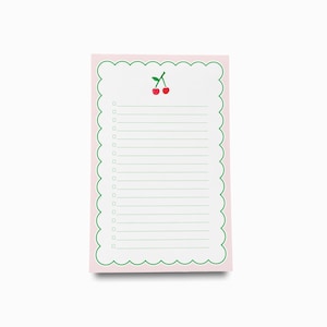 Cherry Notepad | Cherry Lover Notepad Set | Summer to Do List ...