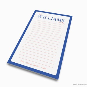 Personalized Family Notepad | Family Notepad Set | Custom to Do List ...
