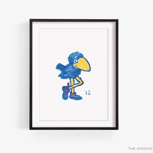 1912 Kansas Jayhawk Art Print | Officially Licensed Product ...