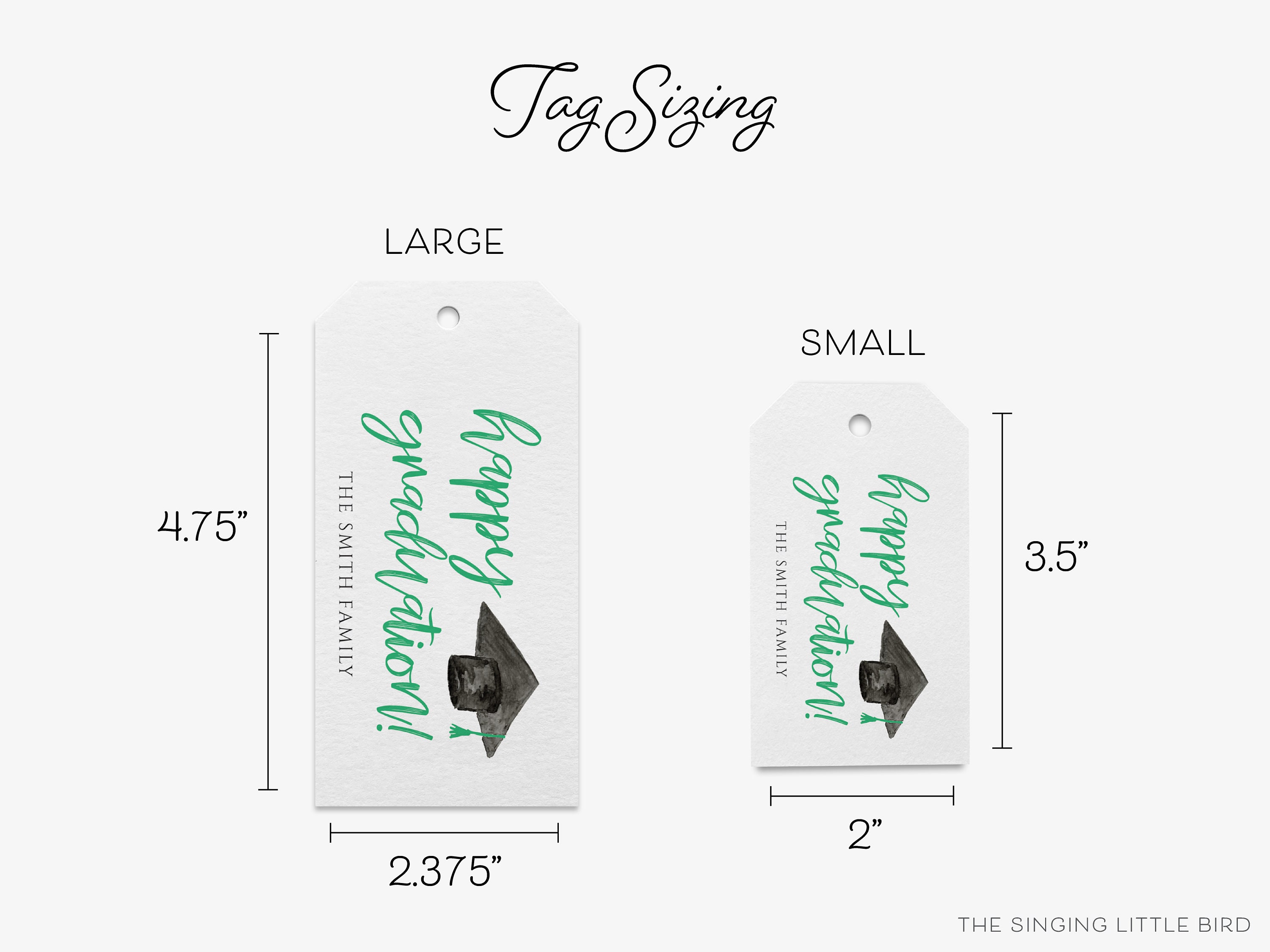 Personalized Happy Graduation Gift Tags Graduation Gift Tag | Etsy