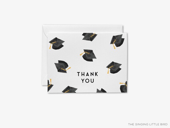 Graduation Thank You Note Graduation Cap Thank You - Etsy
