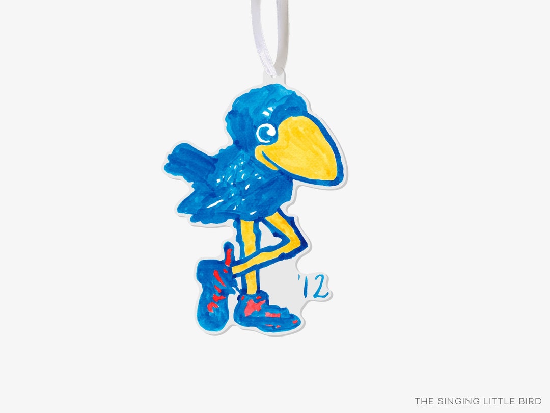 1912 Jayhawk KU Acrylic Ornament | Officially Licensed | Watercolor ...