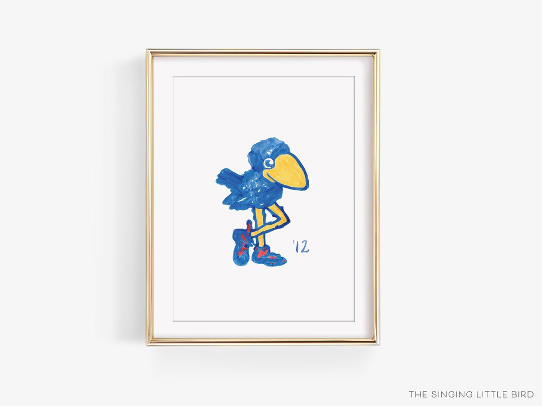 1912 Kansas Jayhawk Art Print | Officially Licensed Product ...