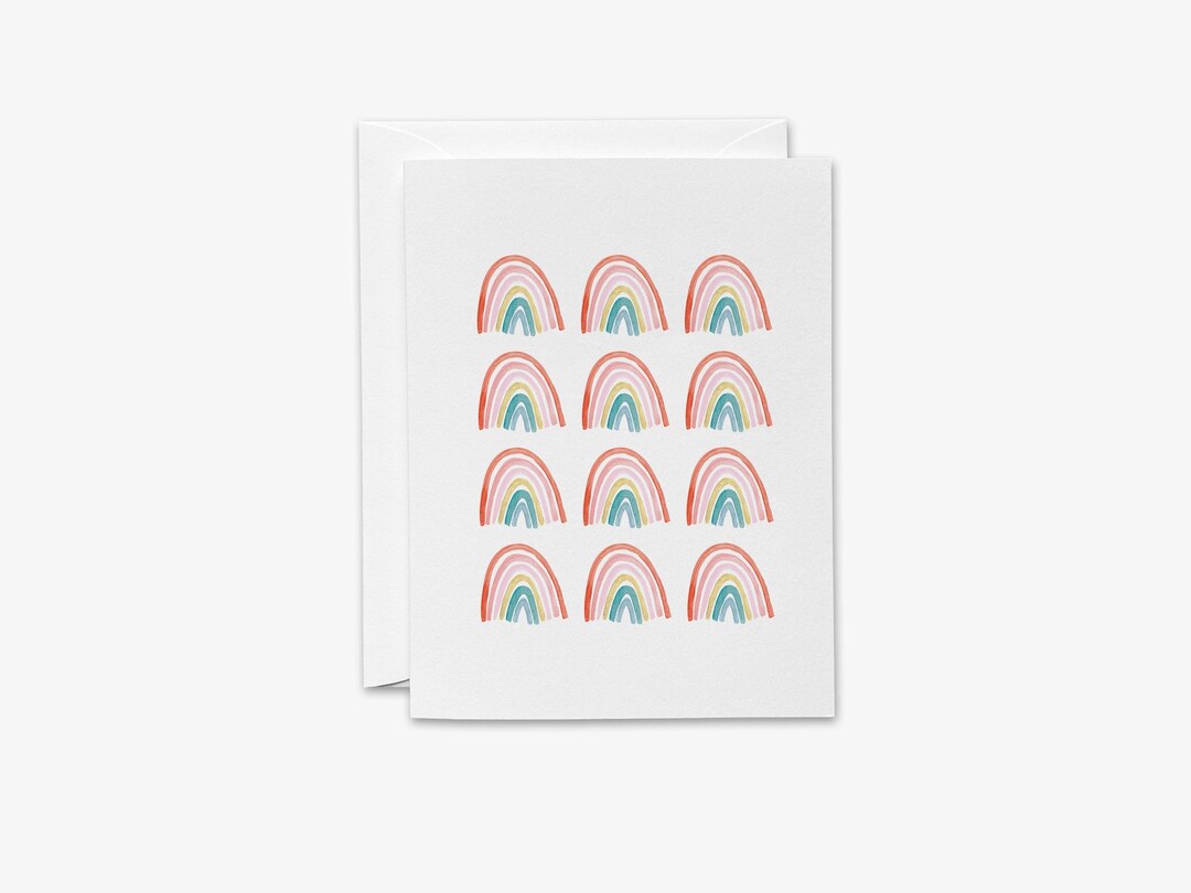 Boho Rainbow Greeting Cards | Rainbow Blank Cards | Rainbow Notes | Be ...
