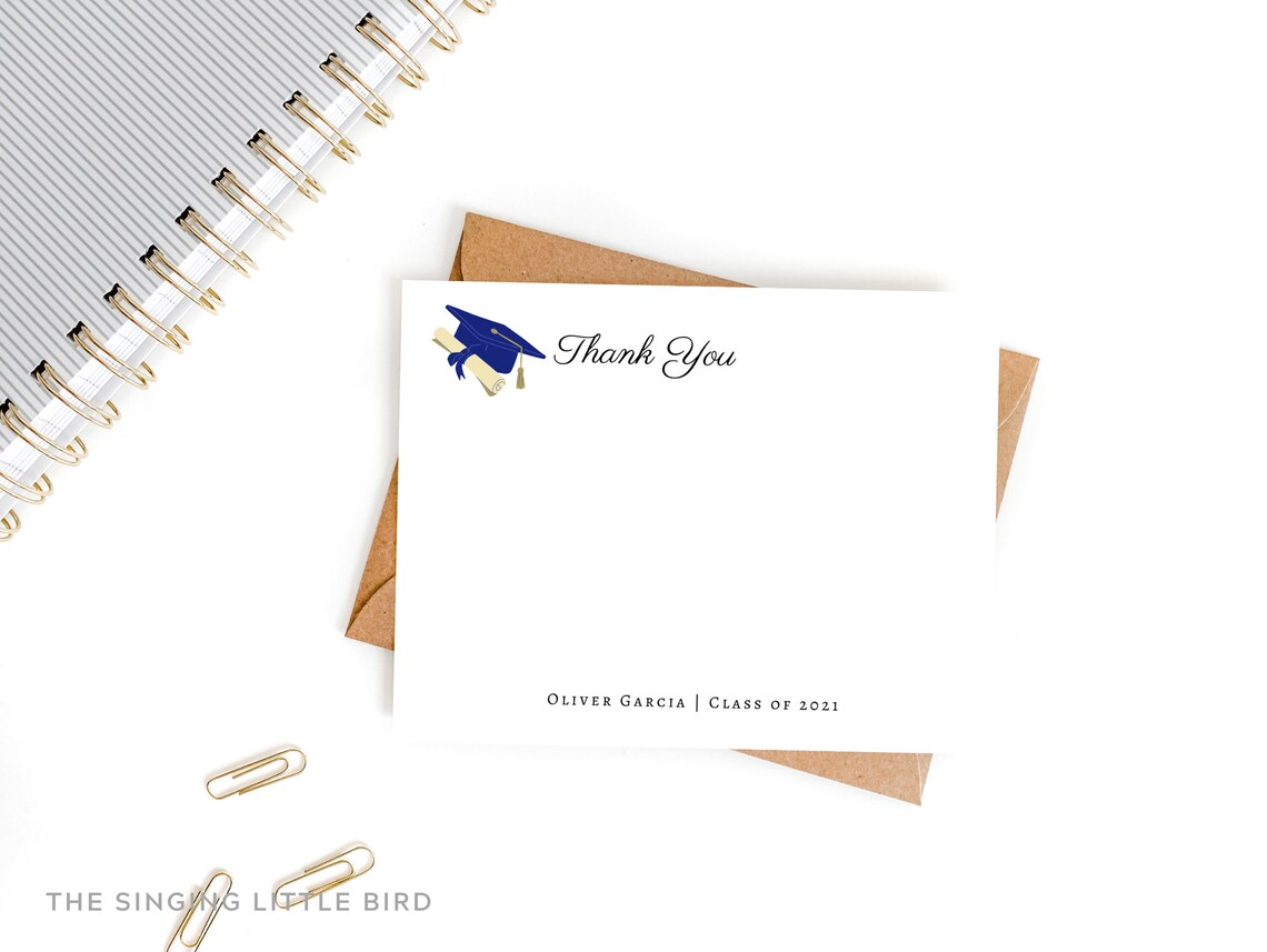 Personalized Graduation Thank You Cards / Stationery / | Etsy