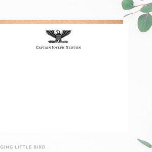 Captain Colonel Personalized Note Card Set / Captain Note | Etsy