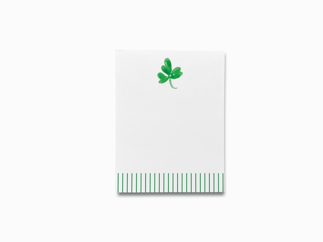 Shamrock Lover Notepad | Irish Notepad Set | Irish to Do List | Green ...