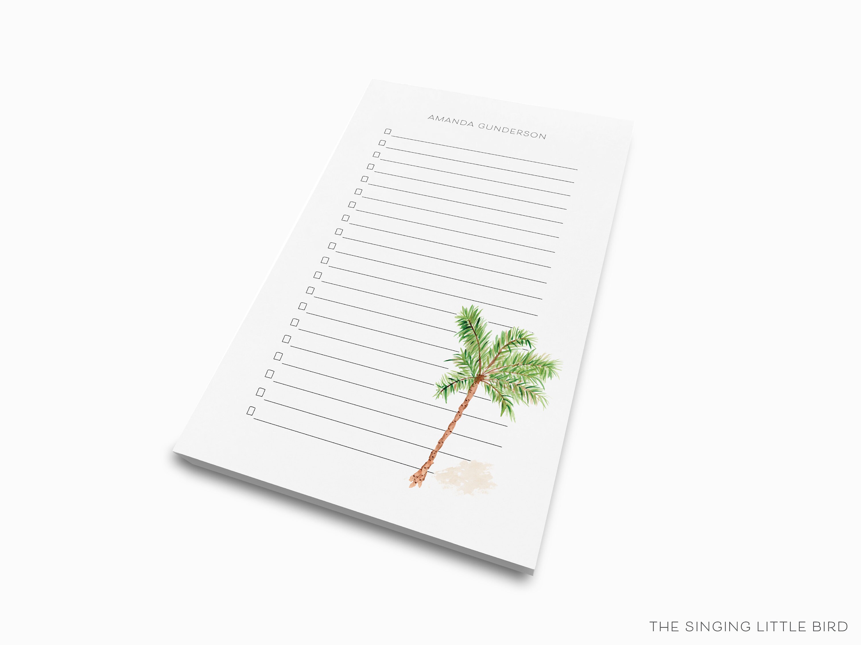 Palm Tree Personalized Notepad Beach Theme Gift Palm Pad - Etsy