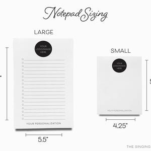 Custom Design Notepad | Custom Logo Notepad Set | Personalized Notepad ...