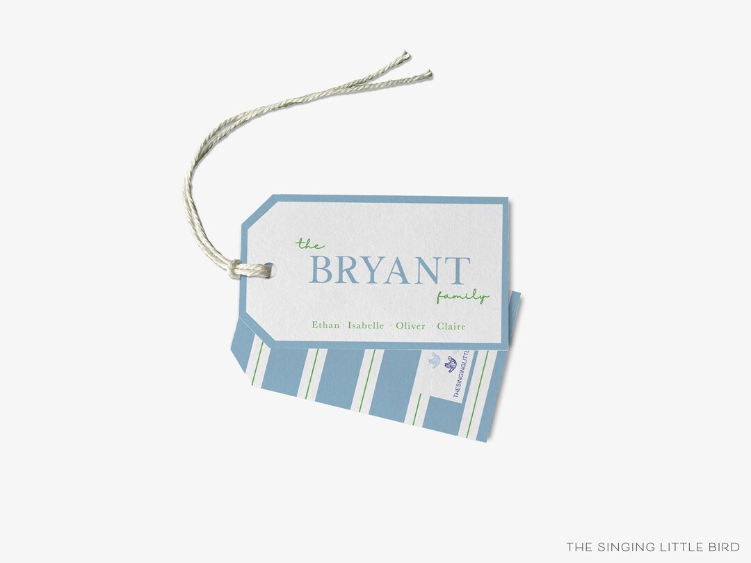 Personalized Gift Tags for Families | Family Gift Tag | Birthday Tag ...