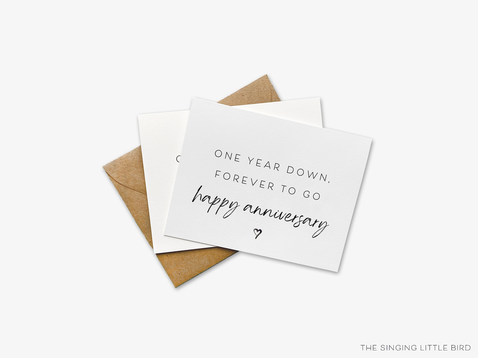 One Year Anniversary Card One Year Down Forever to Go - Etsy