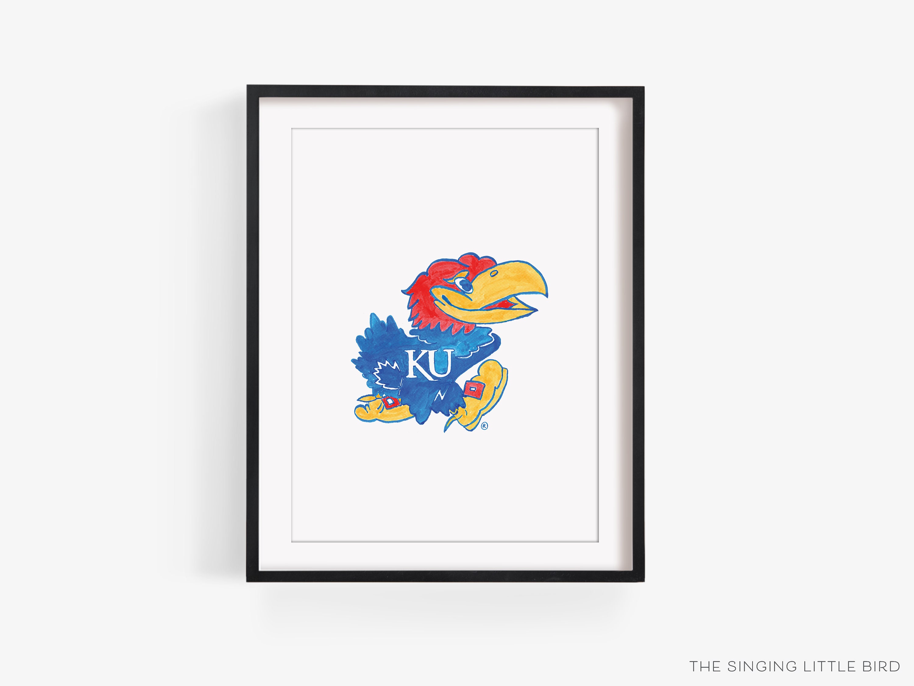 Kansas Jayhawk Art Print | Officially Licensed Product | University of ...