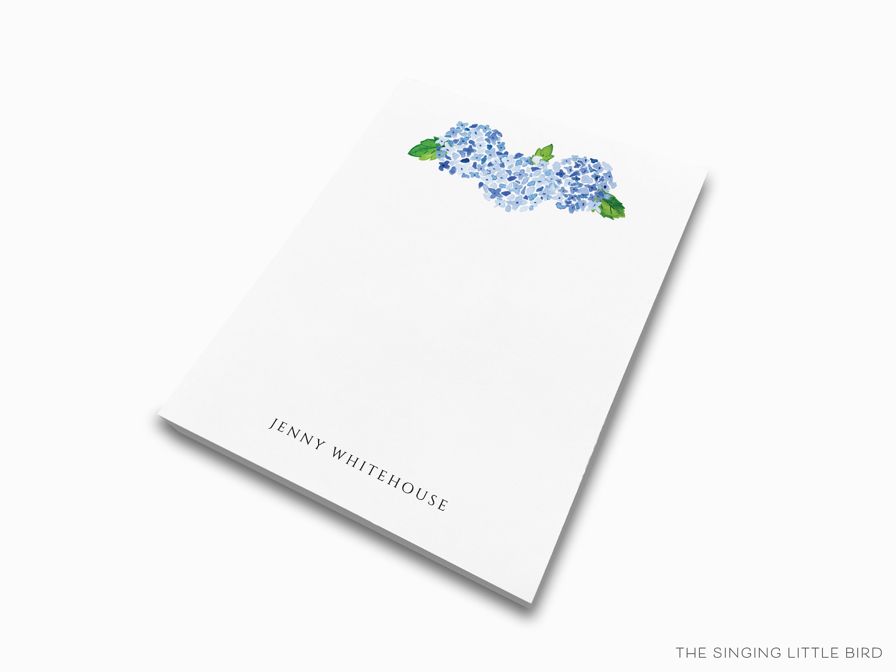 Personalized Hydrangea Notepad Hydrangea Notepad Set - Etsy