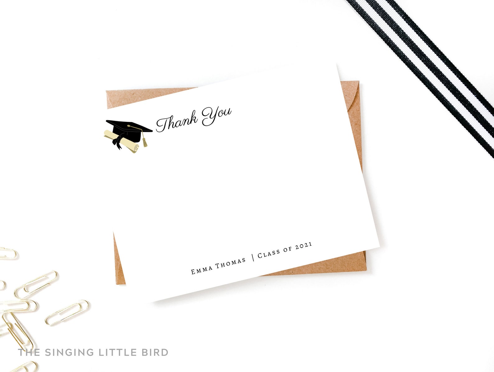 Personalized Graduation Thank You Cards / Stationery / | Etsy