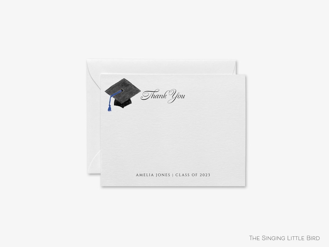 Personalized Graduation Thank You Cards Stationery - Etsy