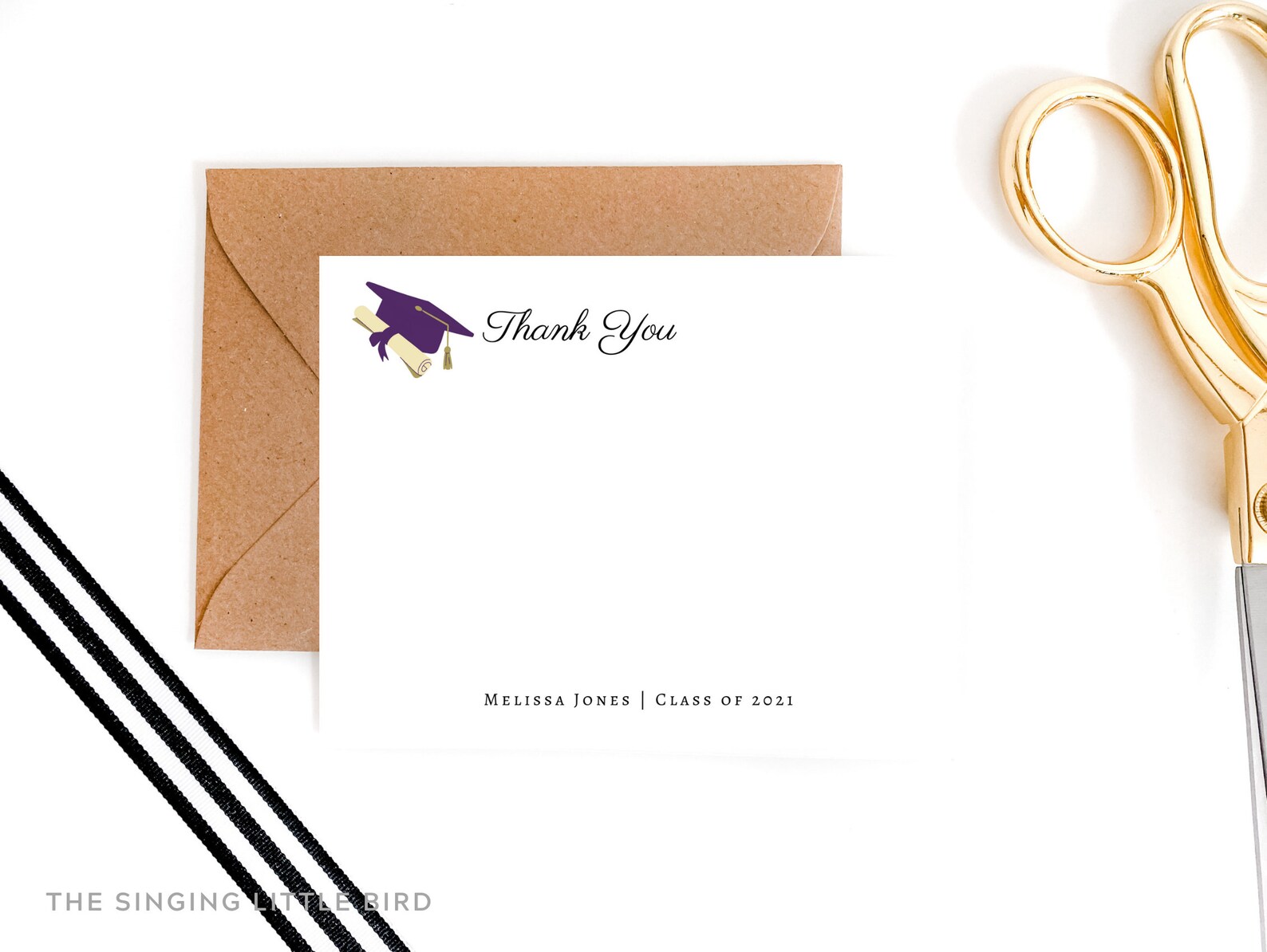 Personalized Graduation Thank You Cards / Stationery / | Etsy