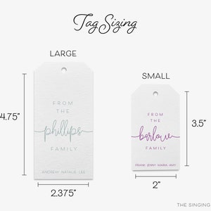 Personalized Gift Tags for Families | Family Gift Tag | Birthday Tag ...