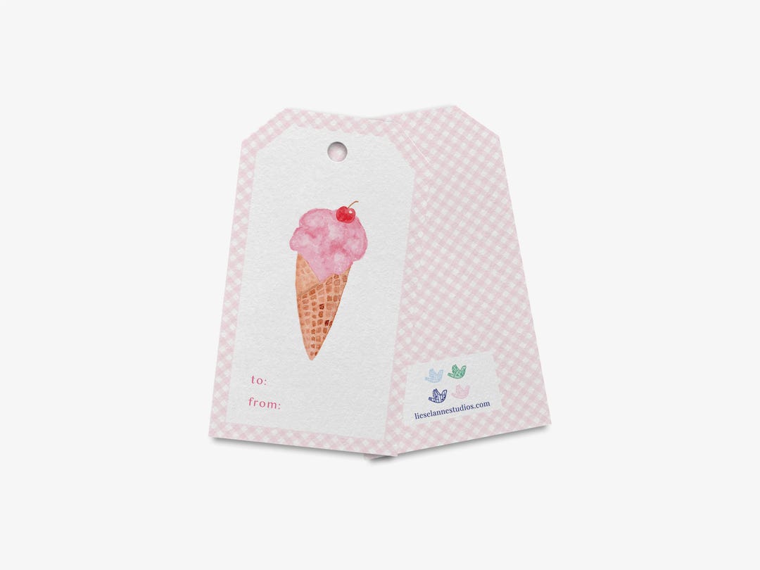 Ice Cream Gift Tags Set [sets of 8] | Ice Cream Gift Tag | Summer ...