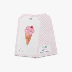 Ice Cream Gift Tags Set [sets of 8] | Ice Cream Gift Tag | Summer ...