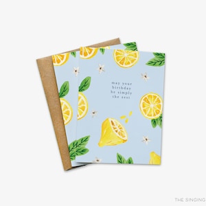 Happy Birthday Lemon Pun Cards | May Your Birthday Be Simply the Zest ...