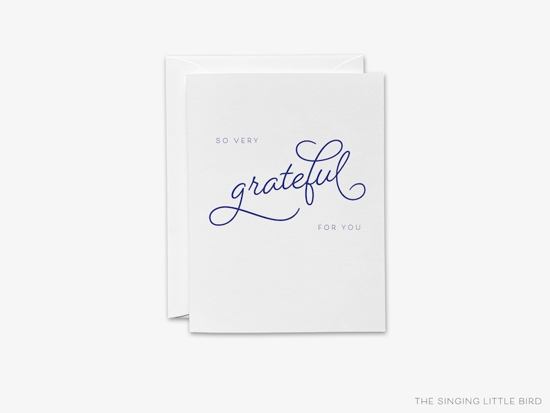 Grateful for You Card Thank You Card Thankful for You Card | Etsy