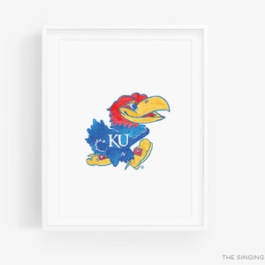 Kansas Jayhawk Art Print | Officially Licensed Product | University of ...