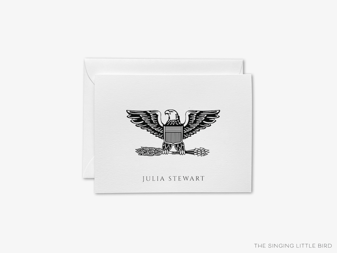Captain Colonel Personalized Folded Card Set | Captain Cards Military ...