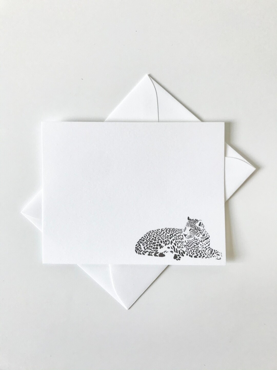 Cheetah Stationery Set | Black and White Stationery | Modern Cheetah ...