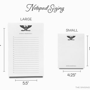 Captain Colonel Personalized Notepad Military Pad Armed Forces Soldier ...