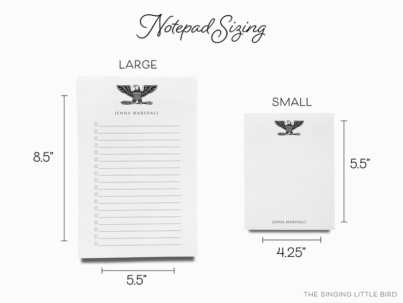 Captain Colonel Personalized Notepad Military Pad Armed | Etsy