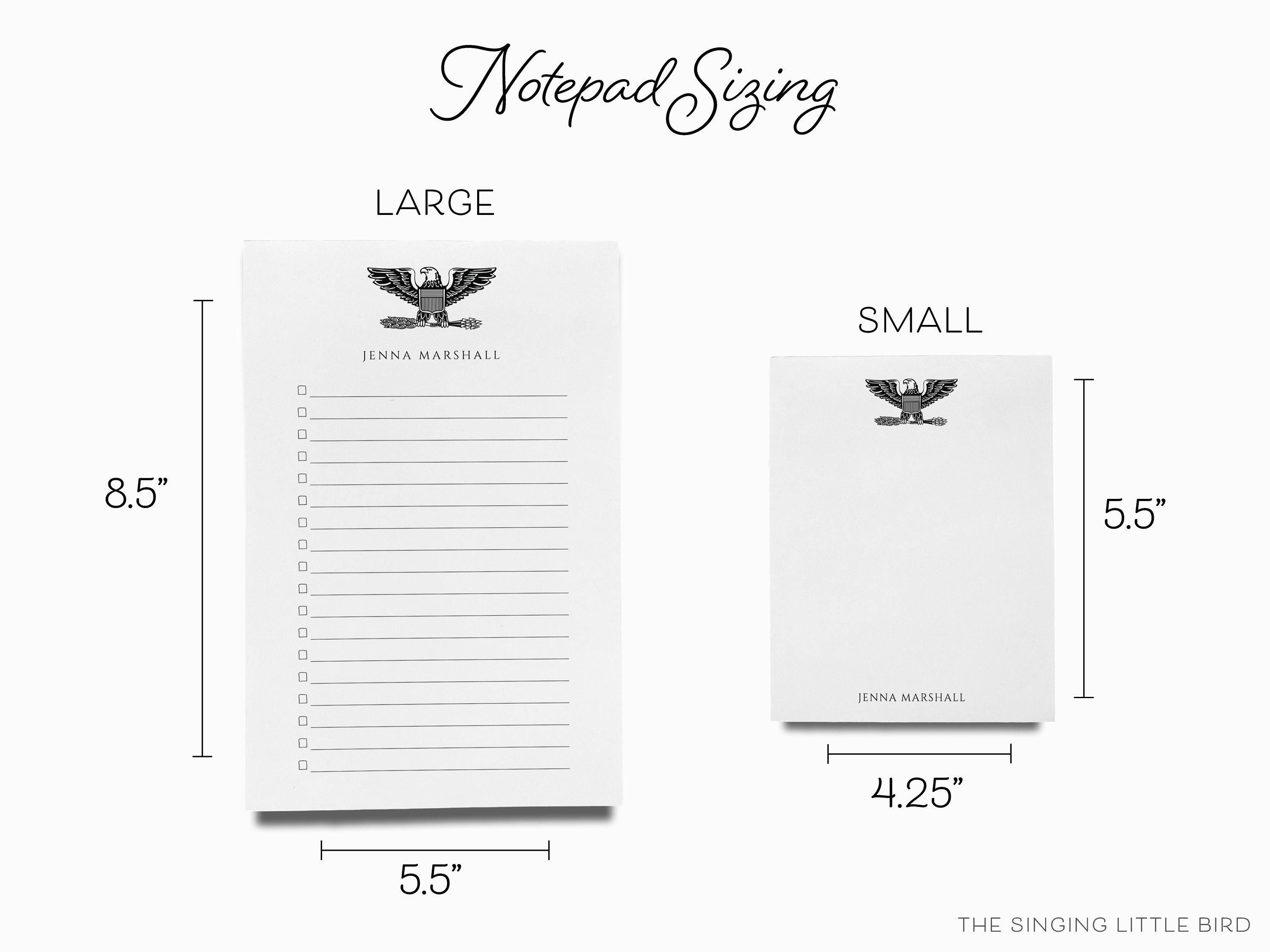 Captain Colonel Personalized Notepad | Military Pad | Armed Forces ...