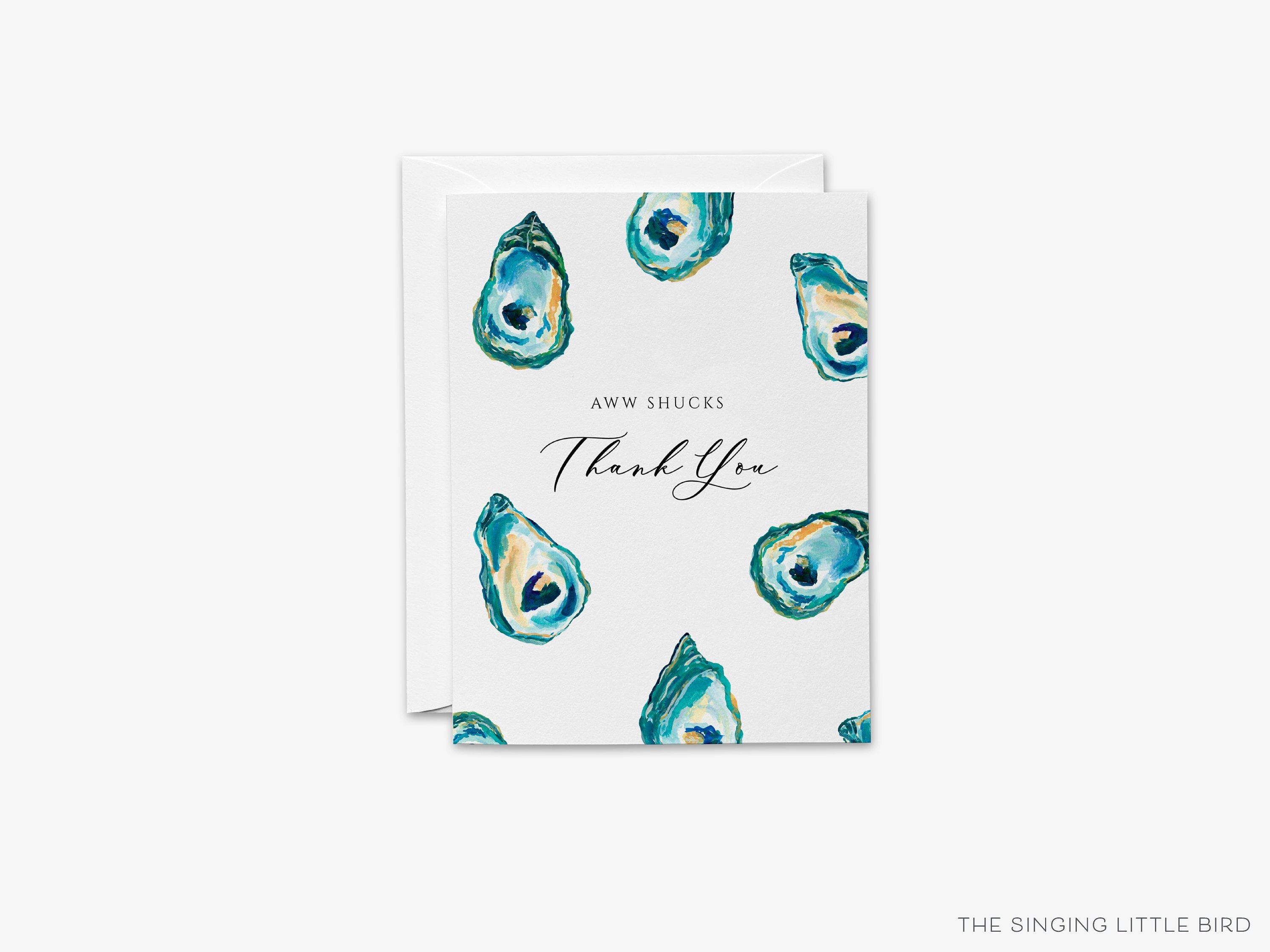 Oyster Thank You Cards Aww Shucks Thank You Thank You - Etsy