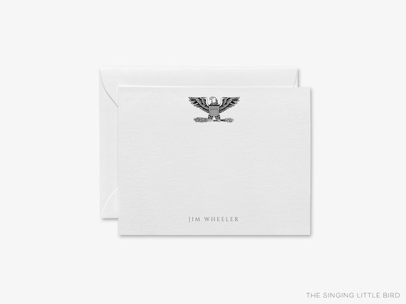 Captain Colonel Personalized Note Card Set Captain Note - Etsy