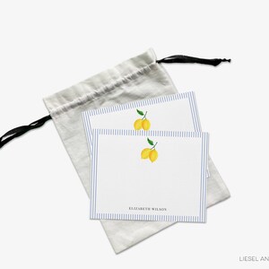 Lemon Personalized Stationery | Lemon Note Cards | Lemon Thank You ...