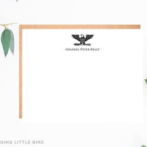 Captain Colonel Personalized Note Card Set / Captain Note | Etsy