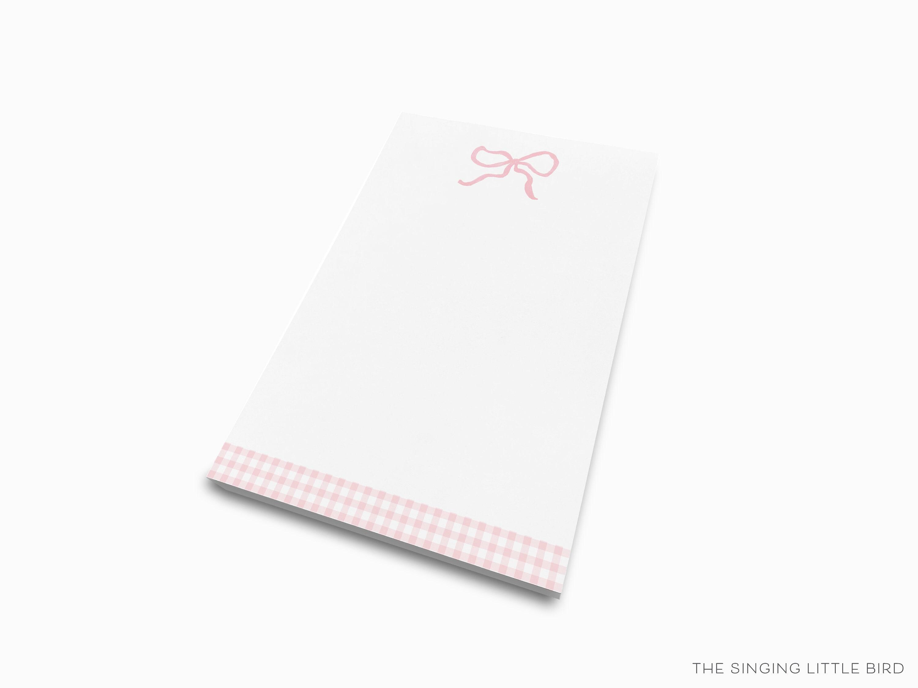 Pink Bow Notepad | Pink Gingham Notepad Set | Pink to Do List | Preppy ...