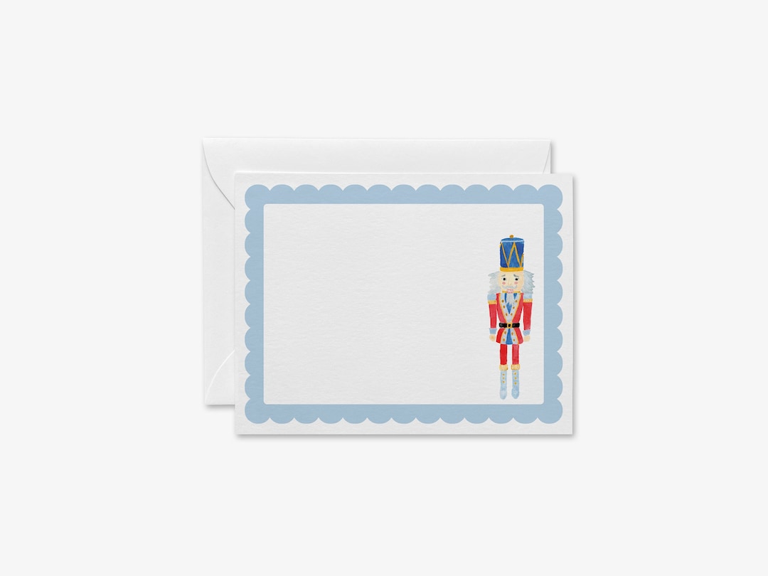 Nutcracker Holiday Flat Notecards sets of 8 Holiday Notecards Christmas ...