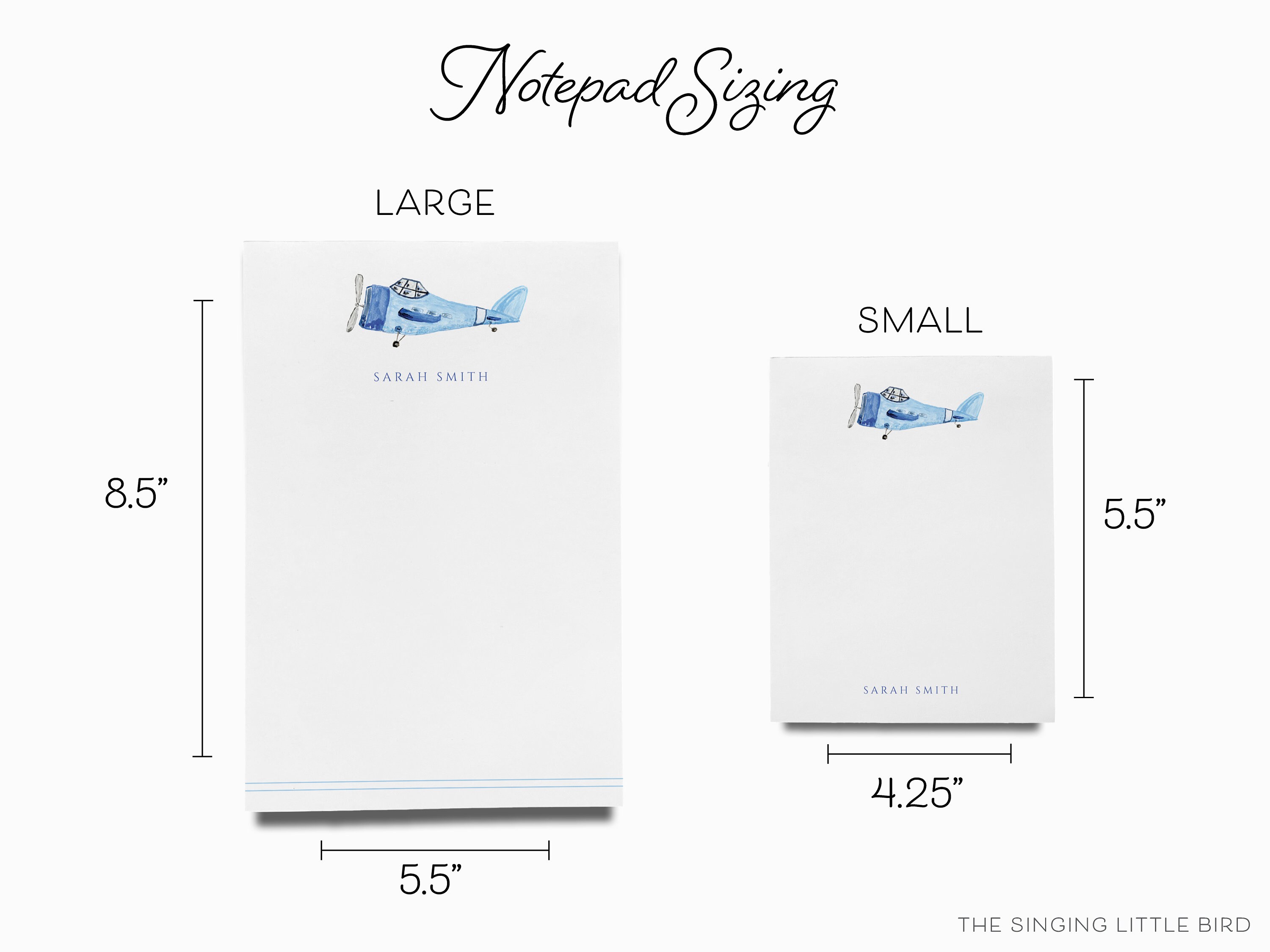 Personalized Vintage Airplane Notepad Pilot Notepad Set - Etsy