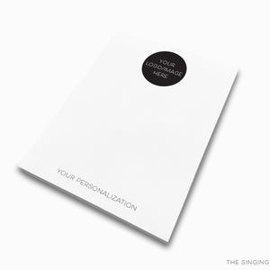 Custom Logo Notepad | Personalized Stationery Gift - Etsy