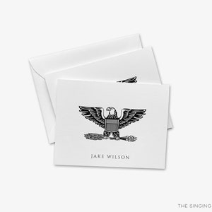Captain Colonel Personalized Folded Card Set | Captain Cards Military ...