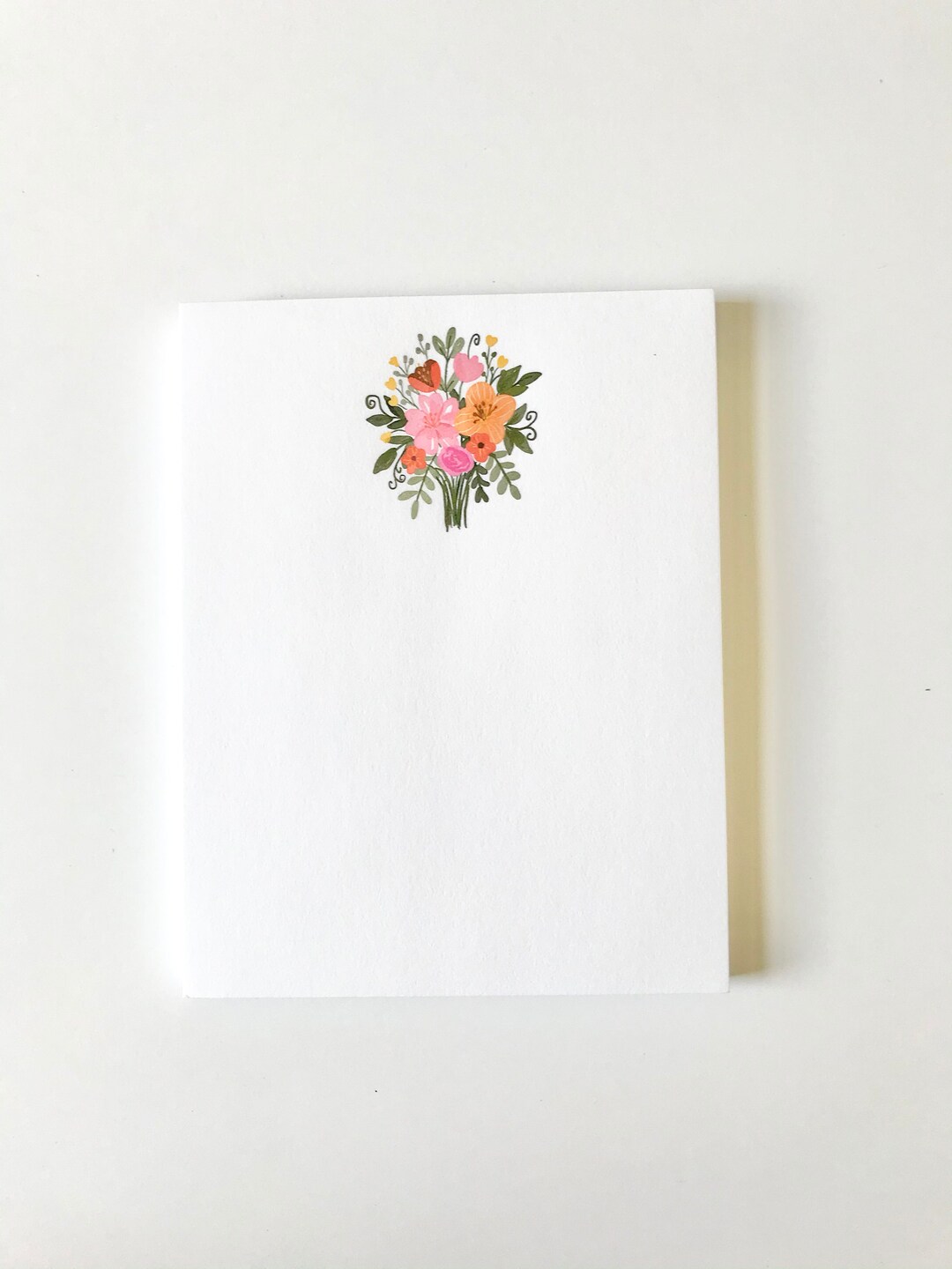 Floral Bouquet Notepad | Botanical Notepad | Hand Painted Flower Pads ...