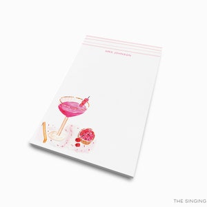 Personalized Cocktail Lover Notepad | Pink Notepad Set | to Do List ...